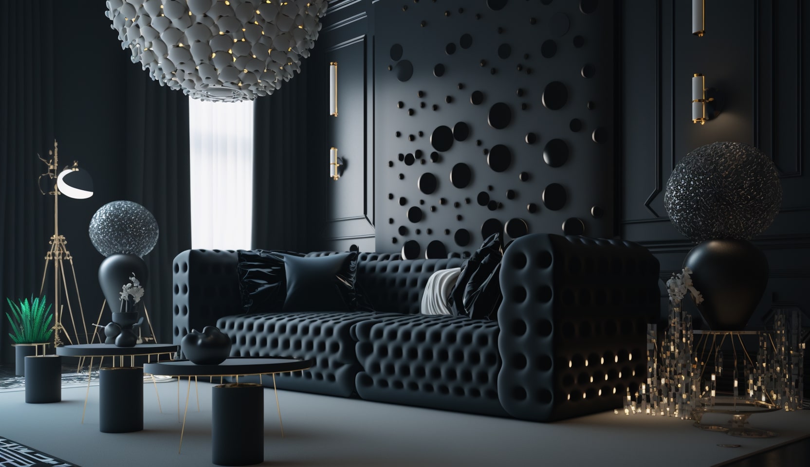 En Güzel Siyah Salon Dekorasyonu Önerileri - Güzel Oldu