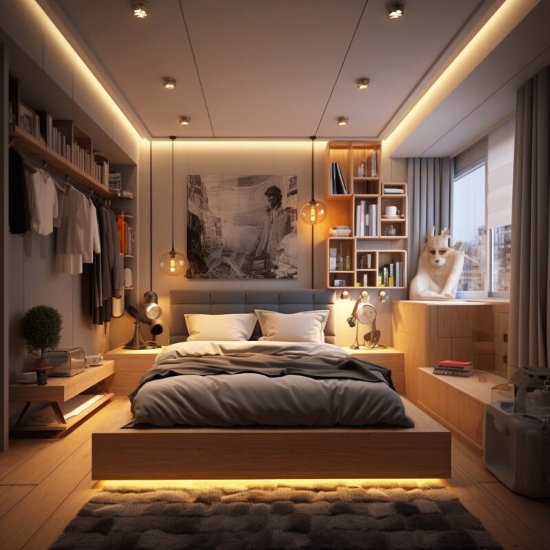 9 M2 Yatak Odası Dekorasyonu 2025 - Güzel Oldu